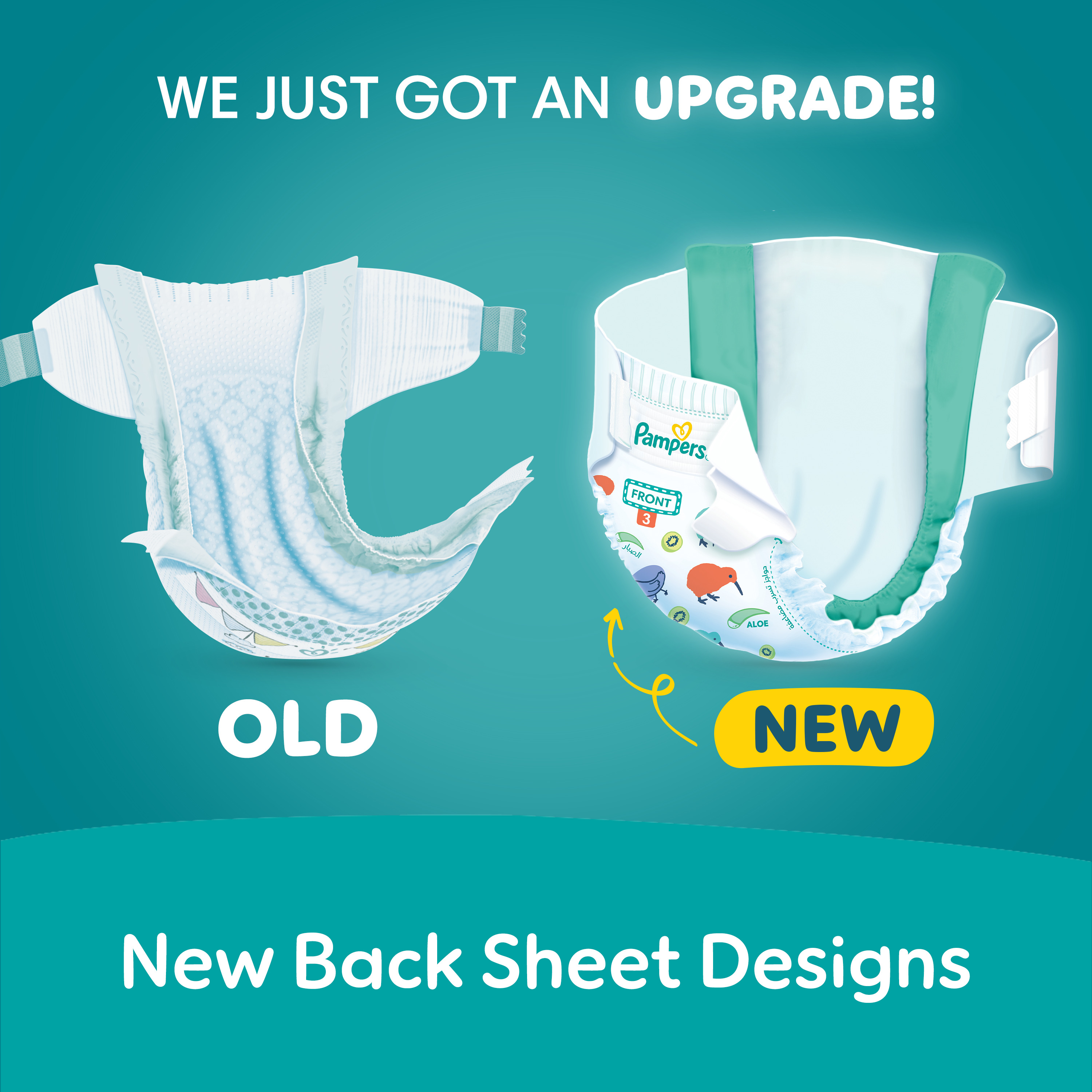 Pampers Rash Protection Taped Diapers, Size 4, 74 Count | Nahdi Online ...