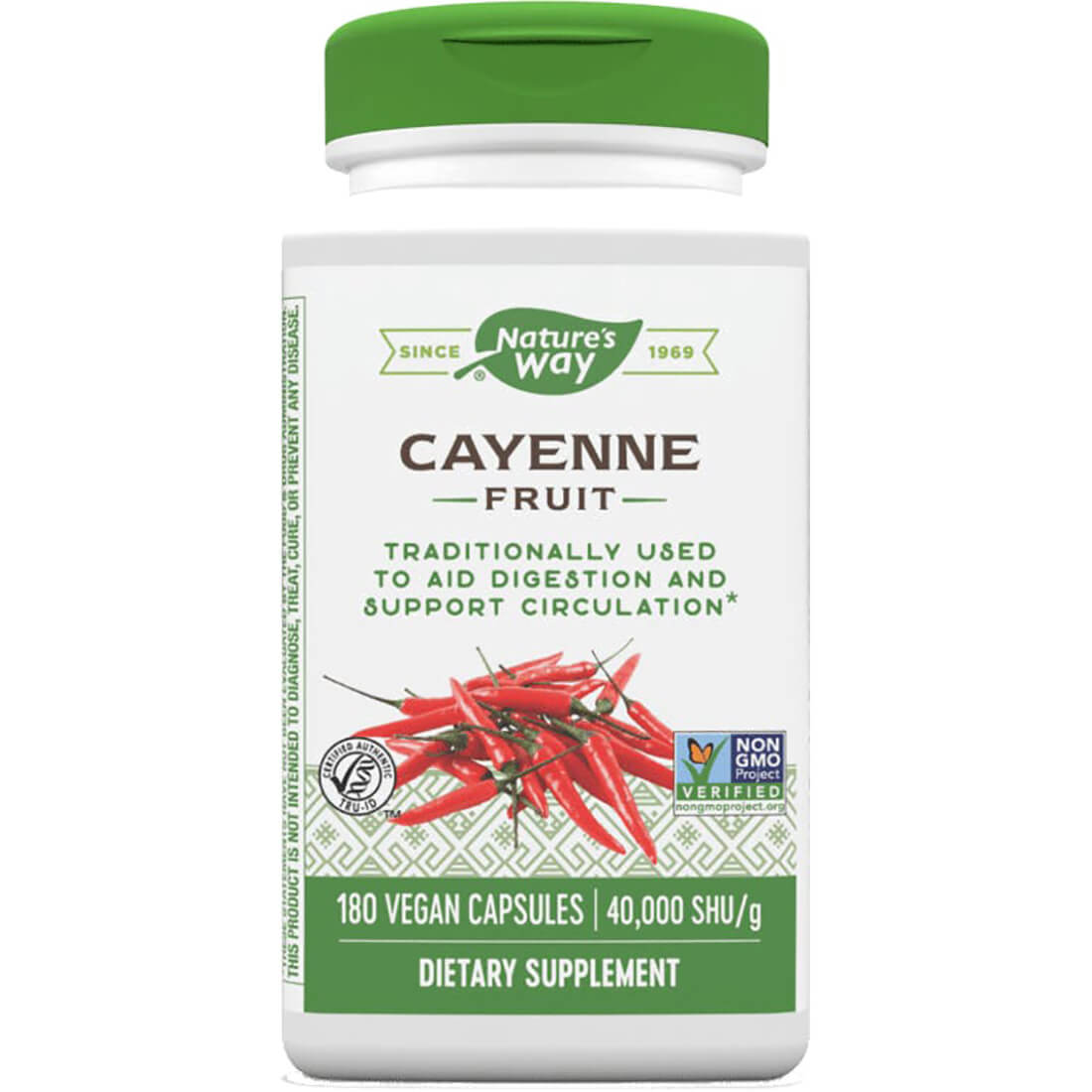 Nature's Way Cayenne Fruit 180 Capsules | Nahdi