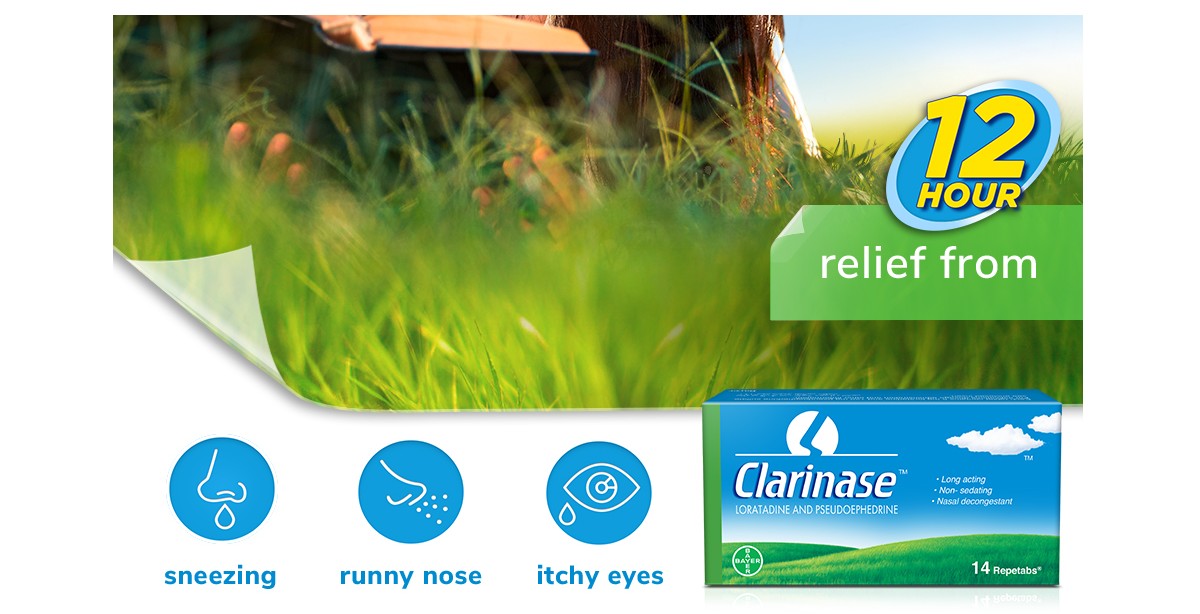 Clarinase Repetabs, 5 mg/120 mg, for allergy & common cold | Nahdi