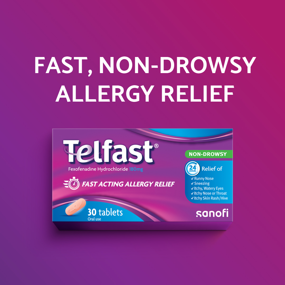 Telfast - 180 Mg - 30 Tablet | Nahdi